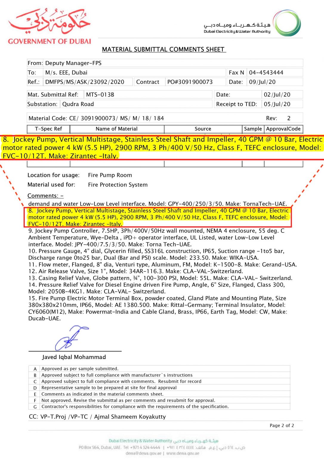 Approvals & References - Zirantec